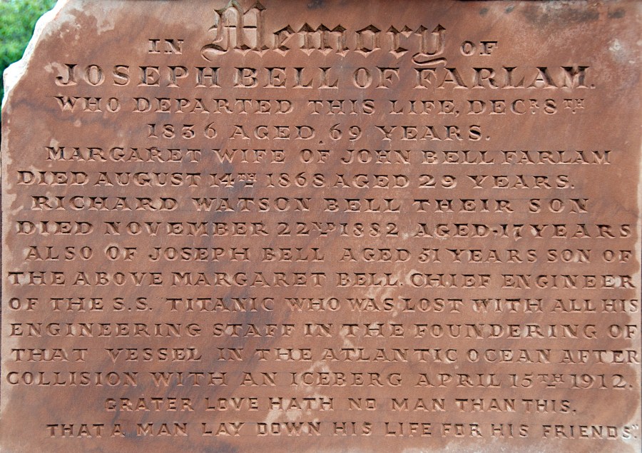 DSC_4371 | Joseph Bell, Chief Engineer on the R.M.S. Titanic